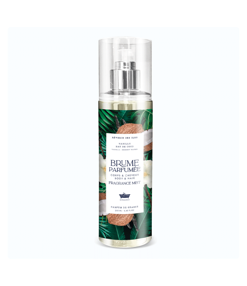 Lot de 2 Brumes Corps & Cheveux - Tiaré du Soleil & Vanille eau de coco