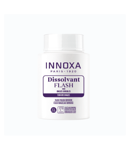 Dissolvant Flash Ongles Sensibles Innoxa Paris - 0% Acétone - 75ml